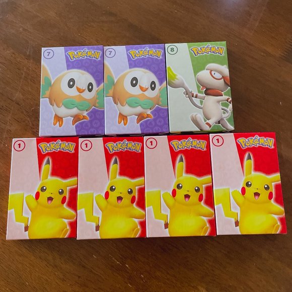 Pokemon | Toys | 222 Mcdonalds Happy Meal Toys Pokemon Card Pack Set 7 ...